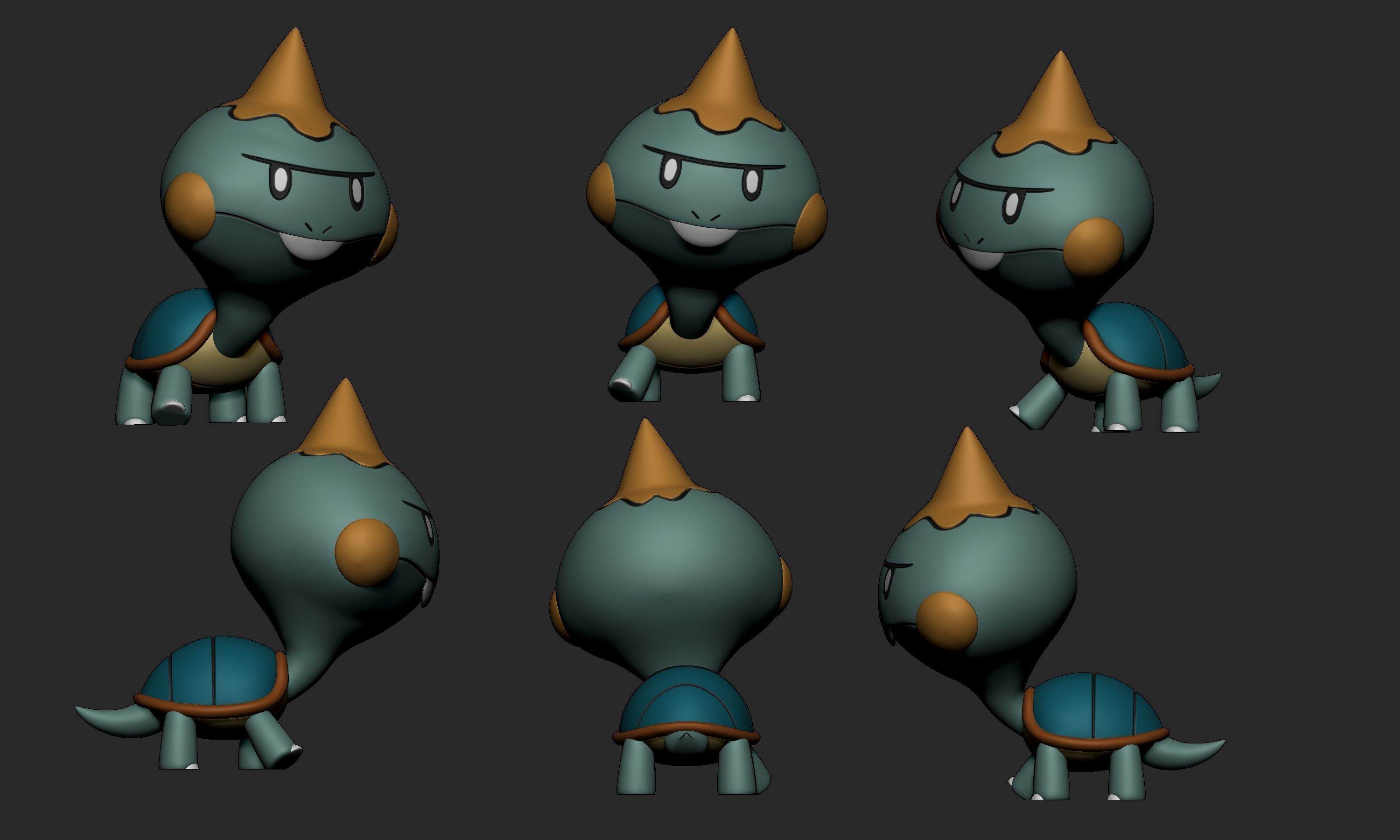 Pokemon - Chewtle with 2 poses 3D model 3D printable | CGTrader