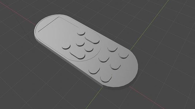 air conditioner remote control 3D model | CGTrader