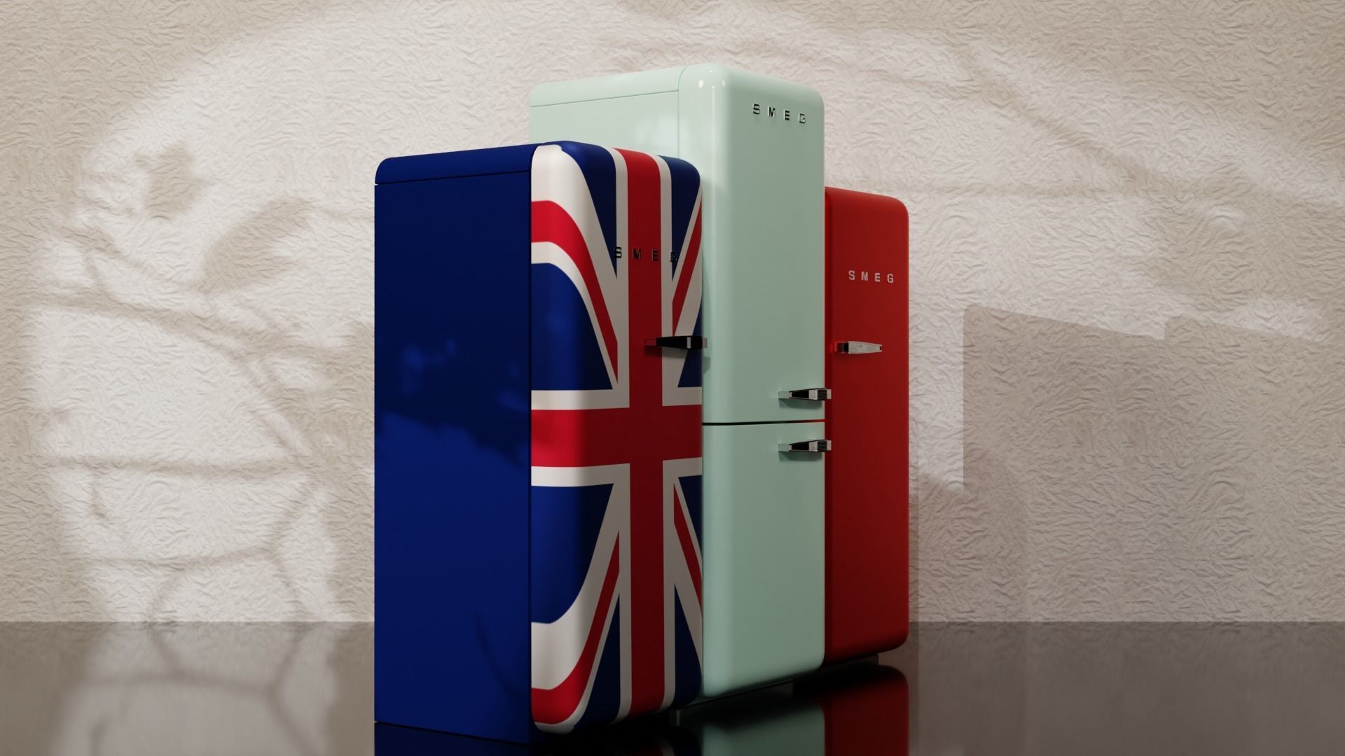 Smeg Fridge 3D model | CGTrader