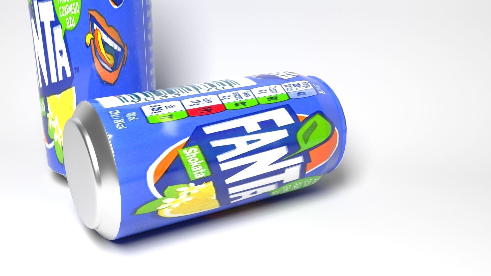 Fanta Cans 3D model | CGTrader