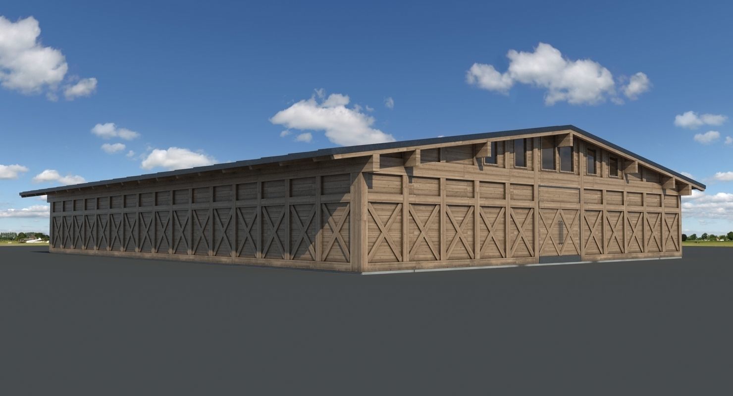 Wooden Warehouse 13 3D model | CGTrader