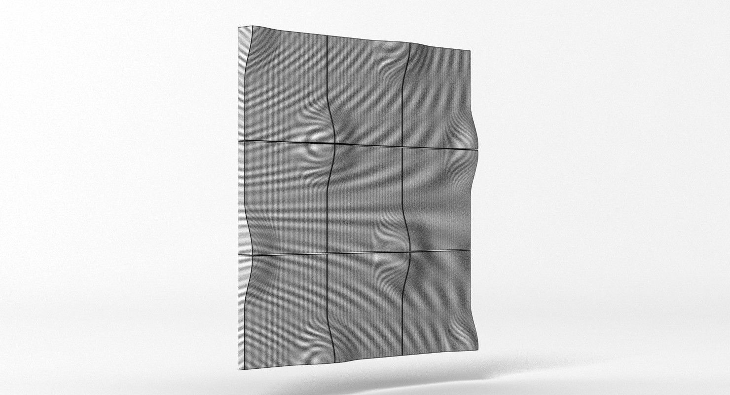 Decorative Modular Wall Panel 2 3D model | CGTrader