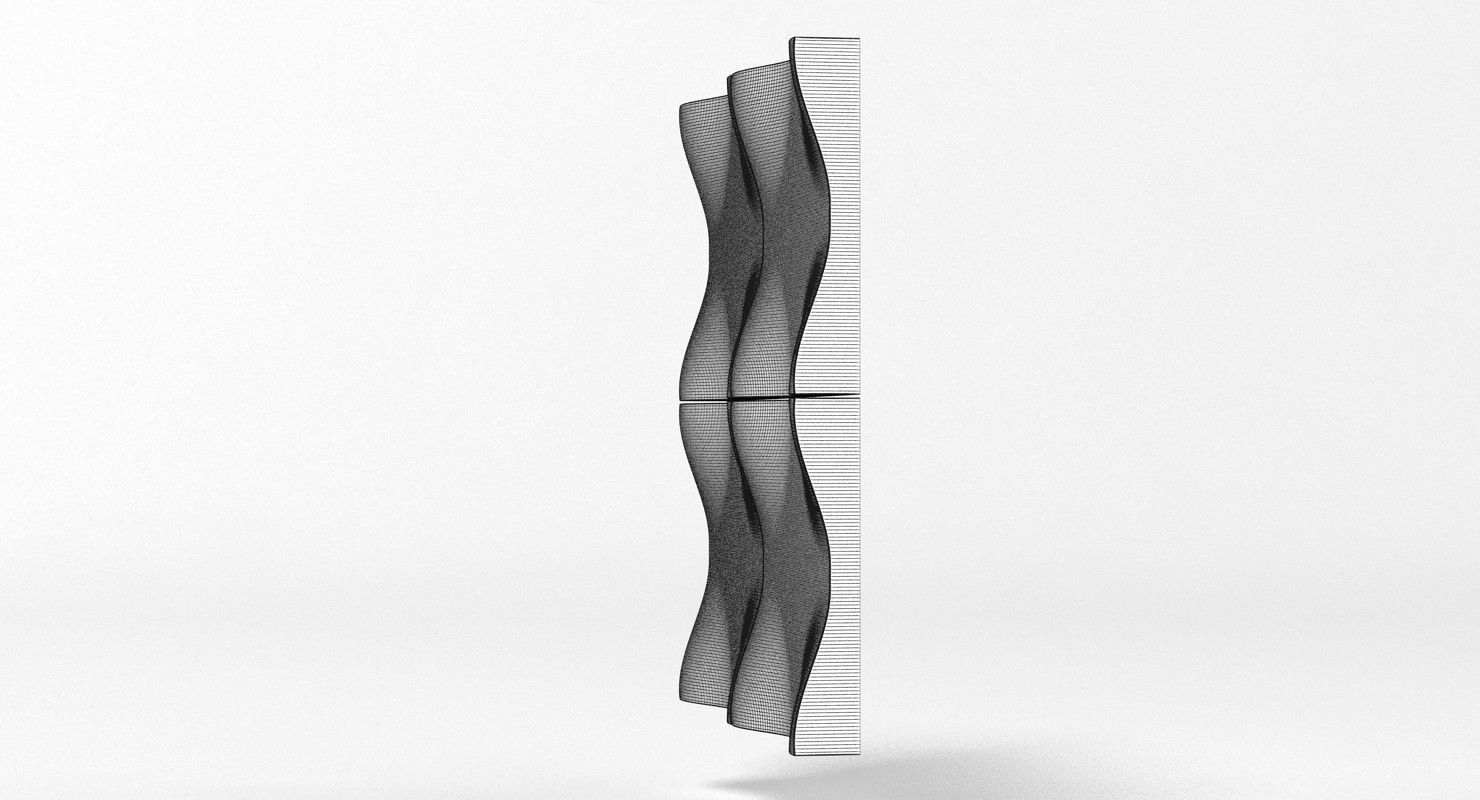 Decorative Modular Wall Panel 1 3D model | CGTrader