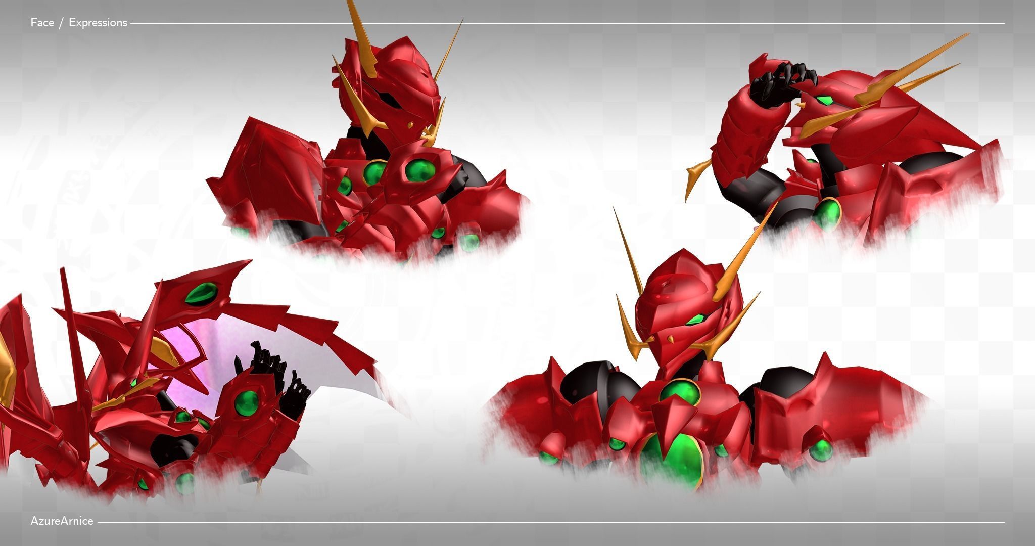 3D model Highschool DxD - Issei Balance Breaker MMD Model VR / AR / low ...