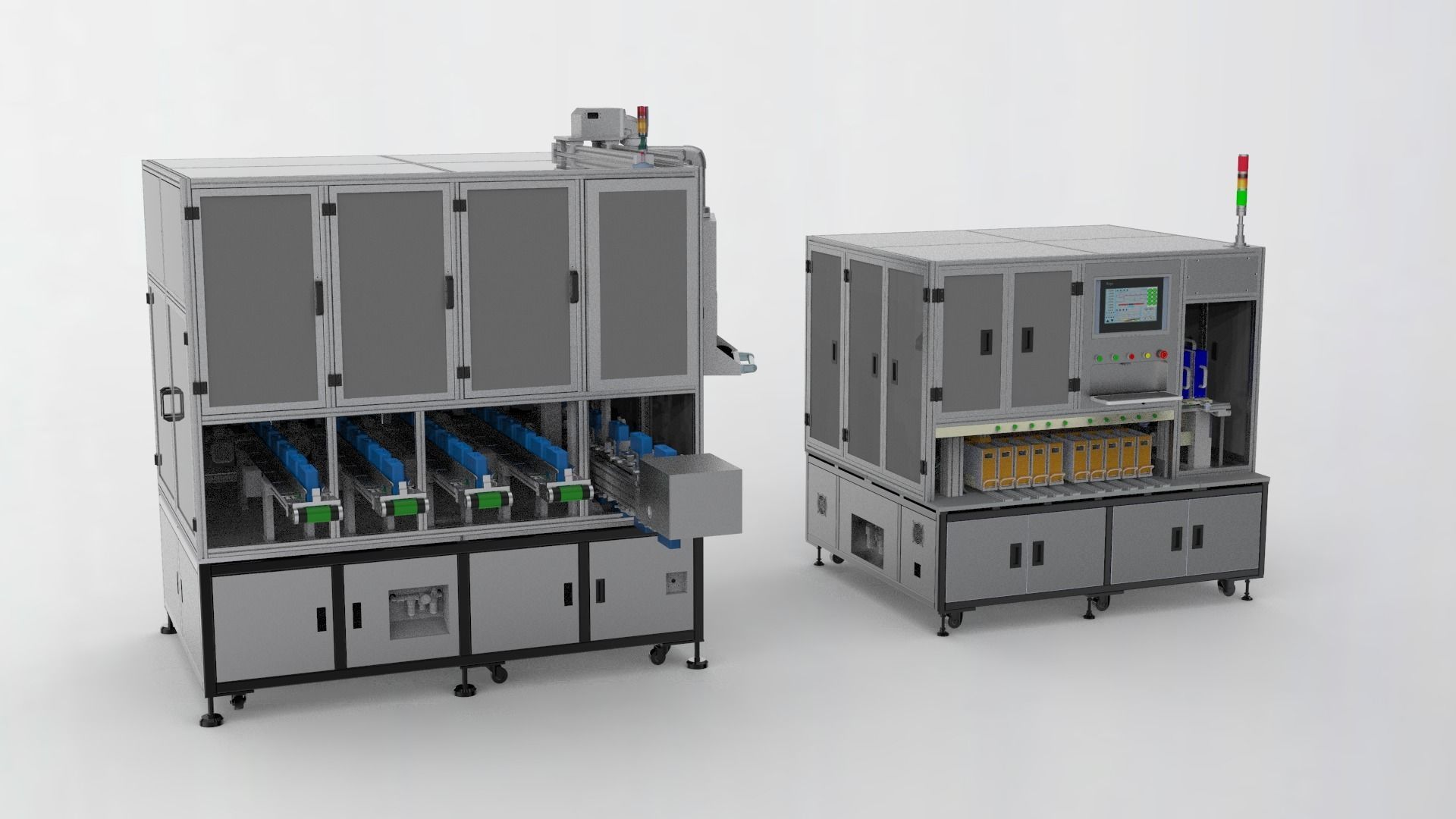 Battery Sorting Machine Assembly 3D model | CGTrader