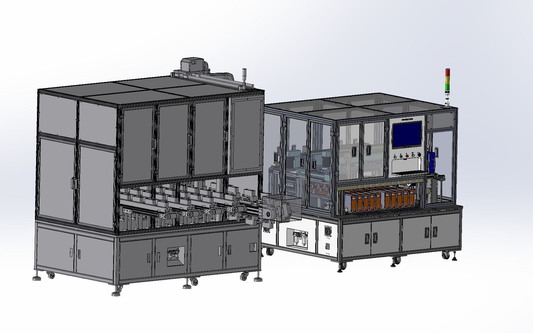 Battery Sorting Machine Assembly 3D model | CGTrader
