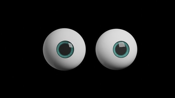 Stylized eyes 3D model | CGTrader