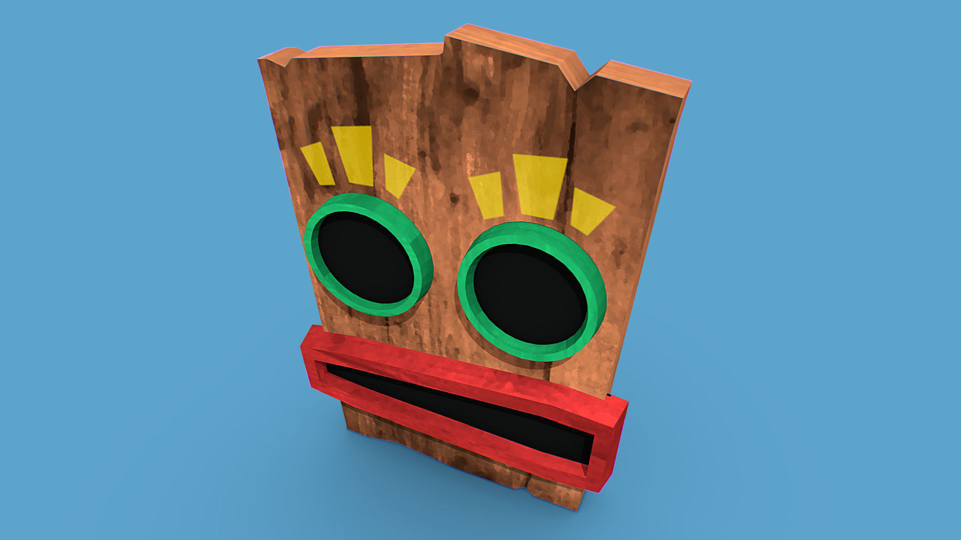 Low Poly Stylized Tribal Mask free VR / AR / low-poly 3D model | CGTrader