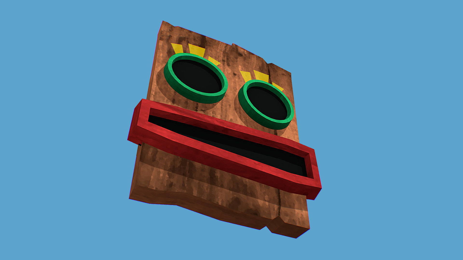 Low Poly Stylized Tribal Mask free VR / AR / low-poly 3D model | CGTrader