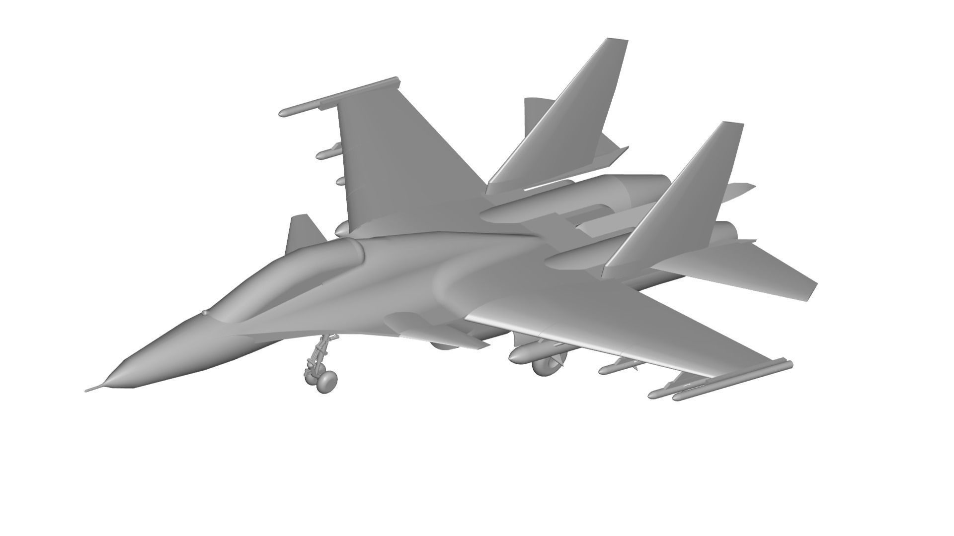 Sukhoi Su-30MKI 3D model | CGTrader