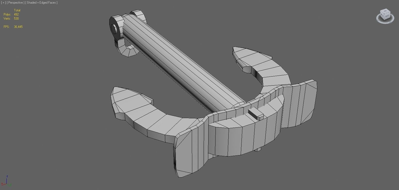 Anchor Lowpoly 3D model | CGTrader