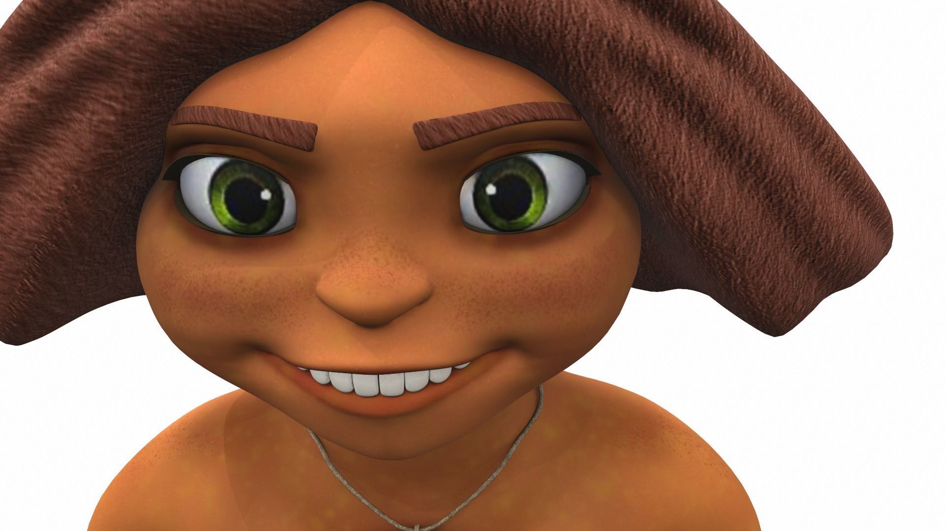 Eep Crood Female Cartoon Character Of The Croods 3d Model Cgtrader