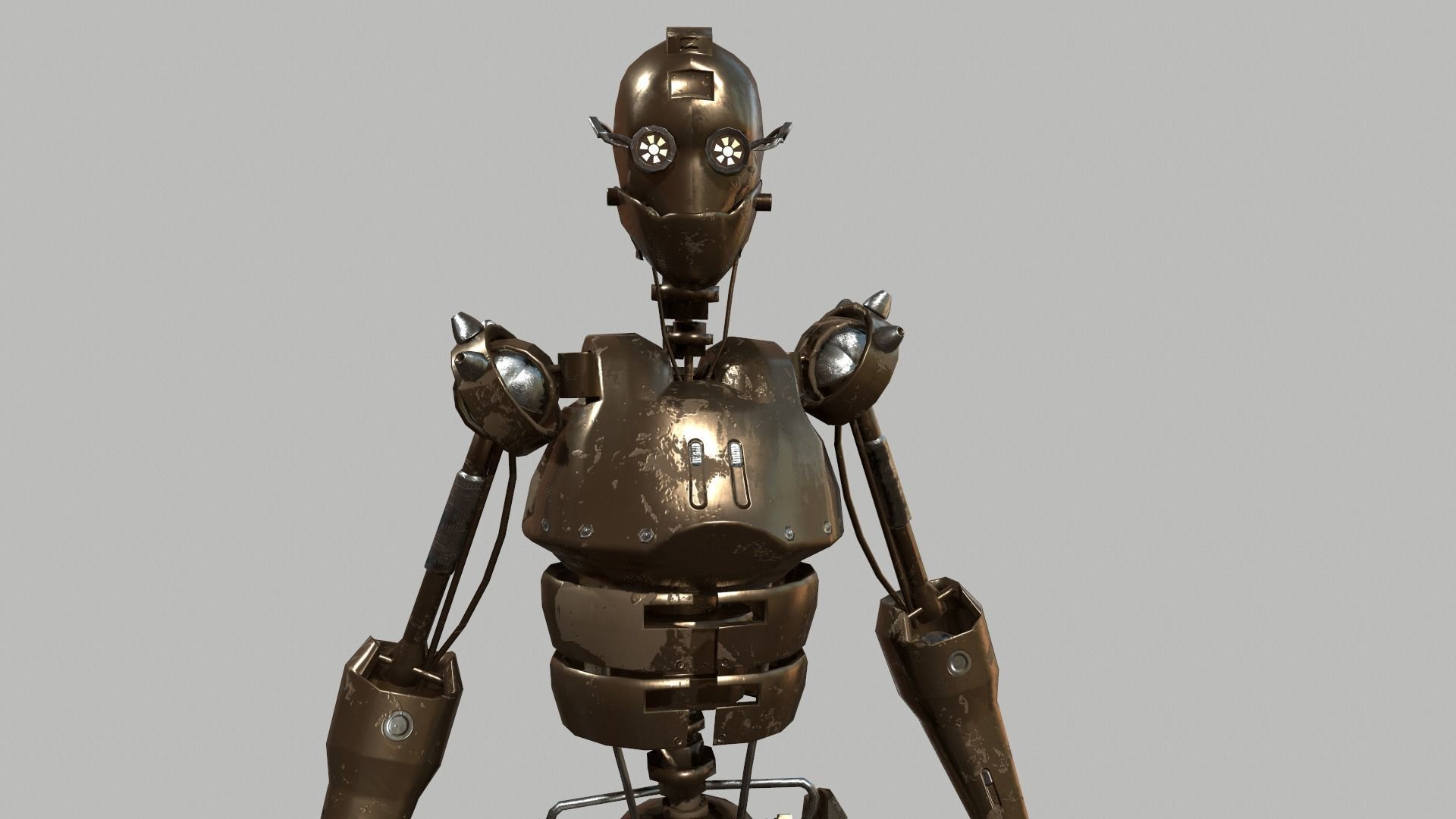 3D model Steampunk Robot VR / AR / low-poly | CGTrader