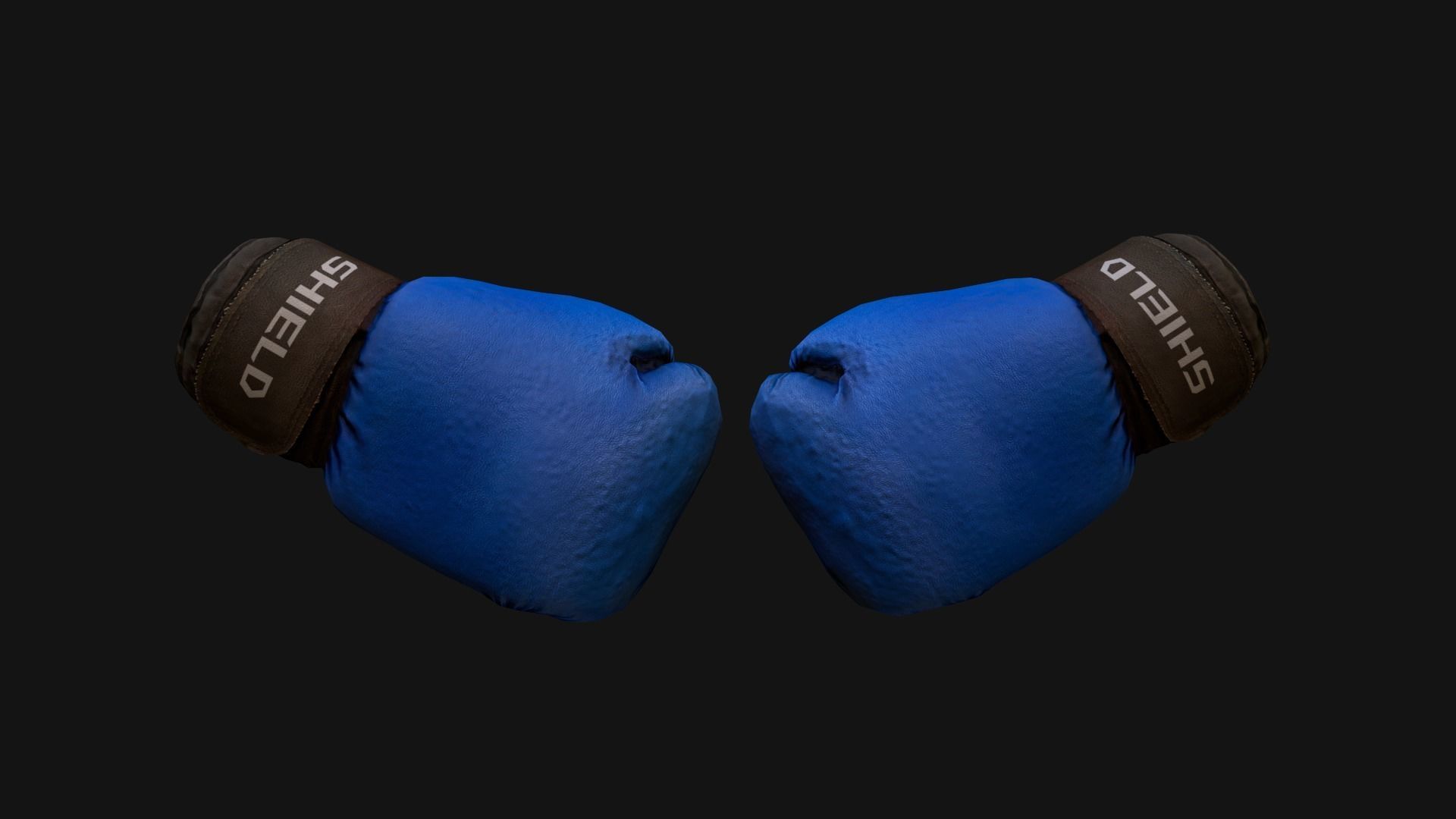 3D model Boxing Gloves Blue VR / AR / low-poly | CGTrader