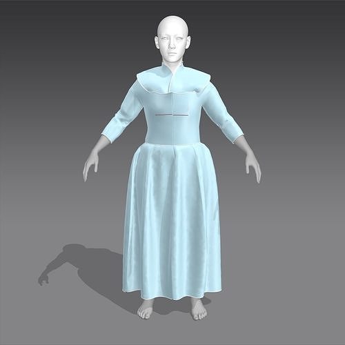 Metahuman Lady Old Clothing free 3D model rigged | CGTrader