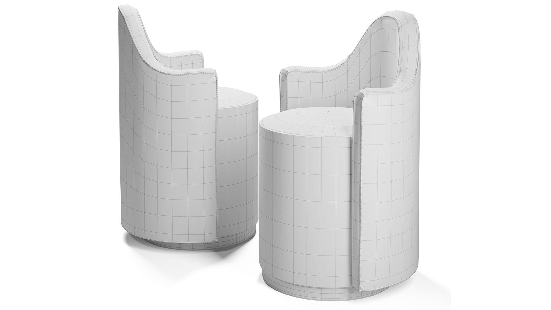 Chess Chair - Table Set 3D model | CGTrader