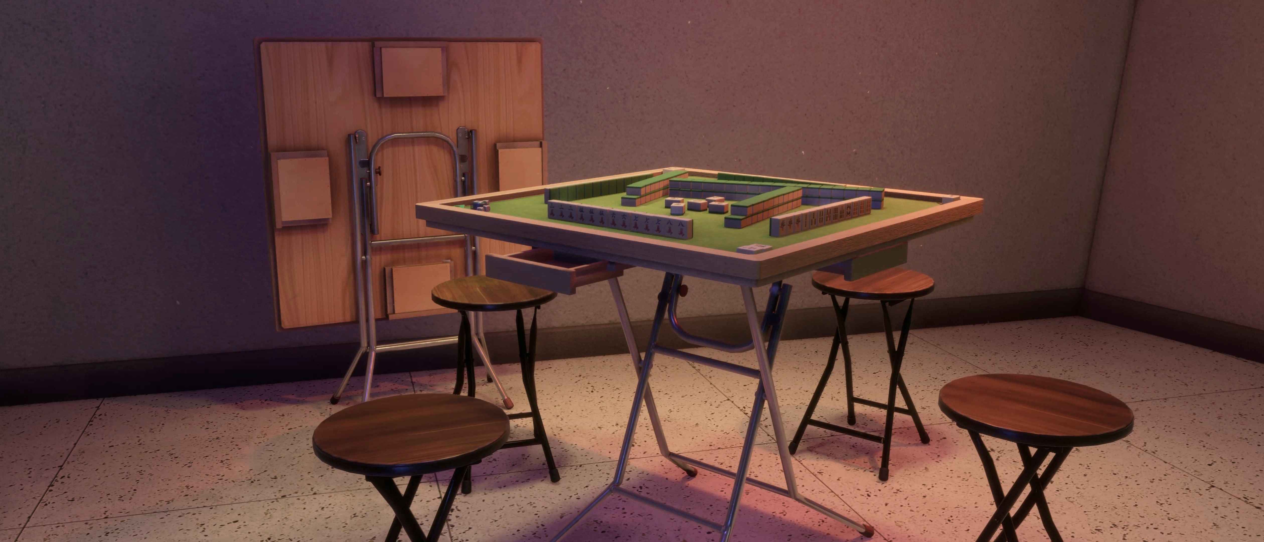 3D model PBR Hong Kong Mahjong Set Game Ready asset VR / AR / low-poly ...