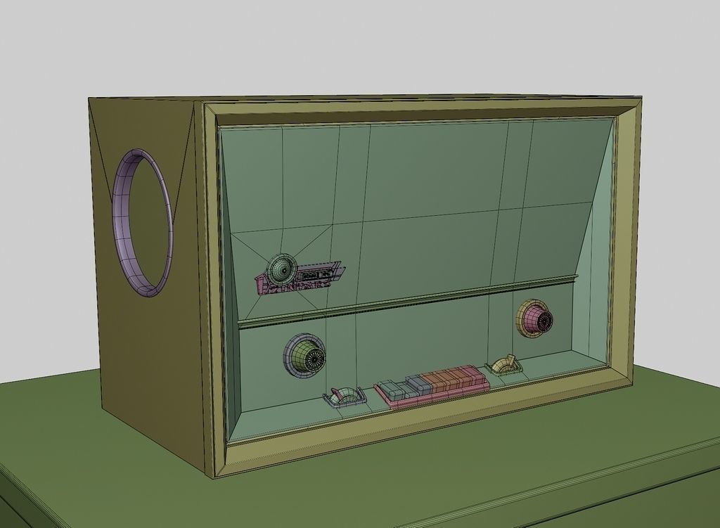 Rare tube stationary radio Dzintaras 3D model | CGTrader