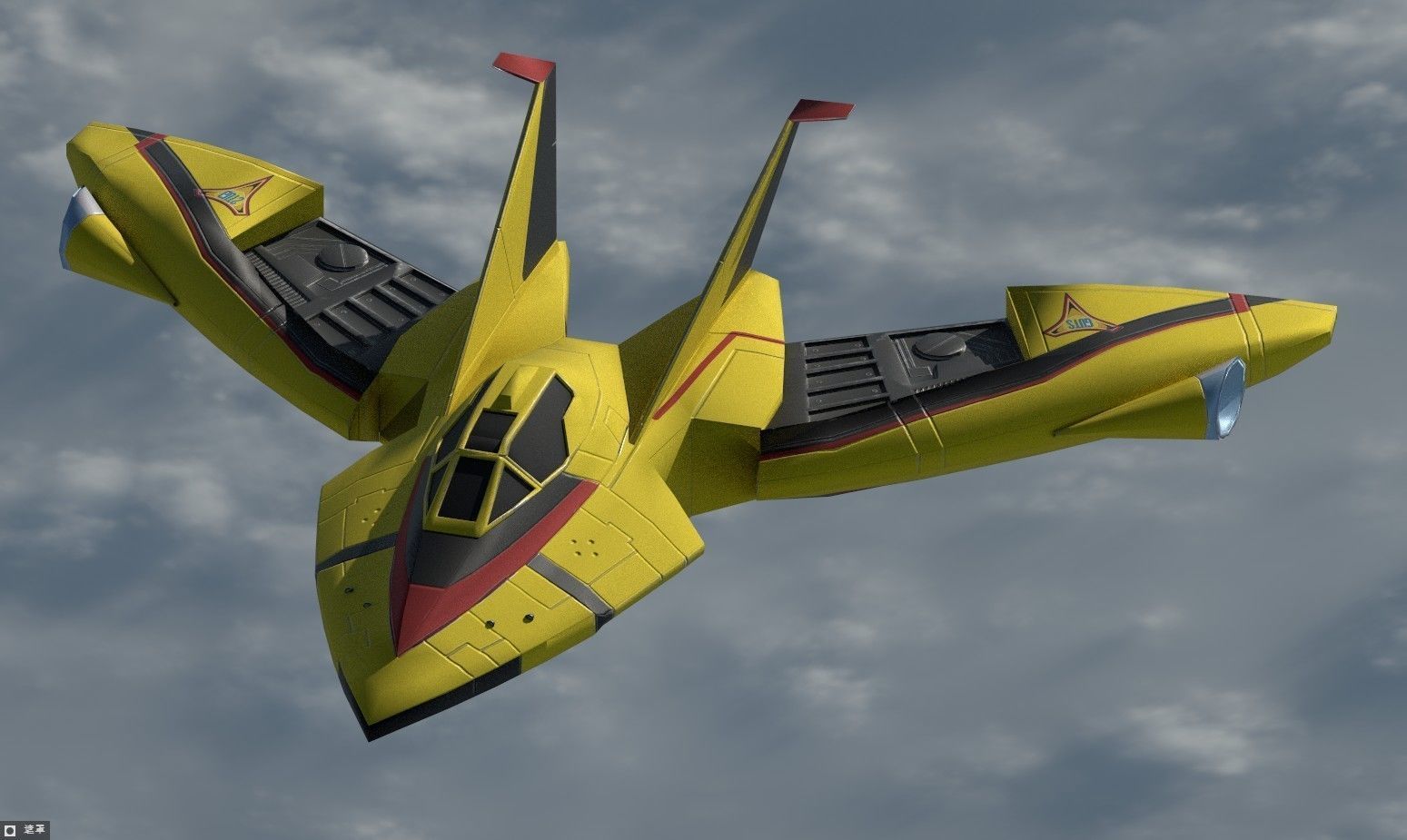 3D model GUTS WING 1 ultrman tiga plane aircraft VR / AR / low-poly | CGTrader