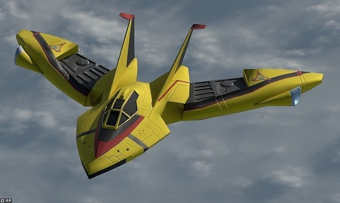 3D model GUTS WING 1 ultrman tiga plane aircraft VR / AR / low-poly | CGTrader