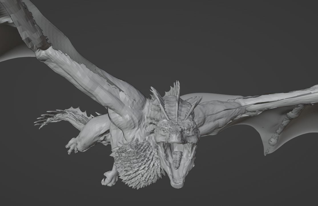 Drogon From Game Of Thrones 3D model 3D printable | CGTrader