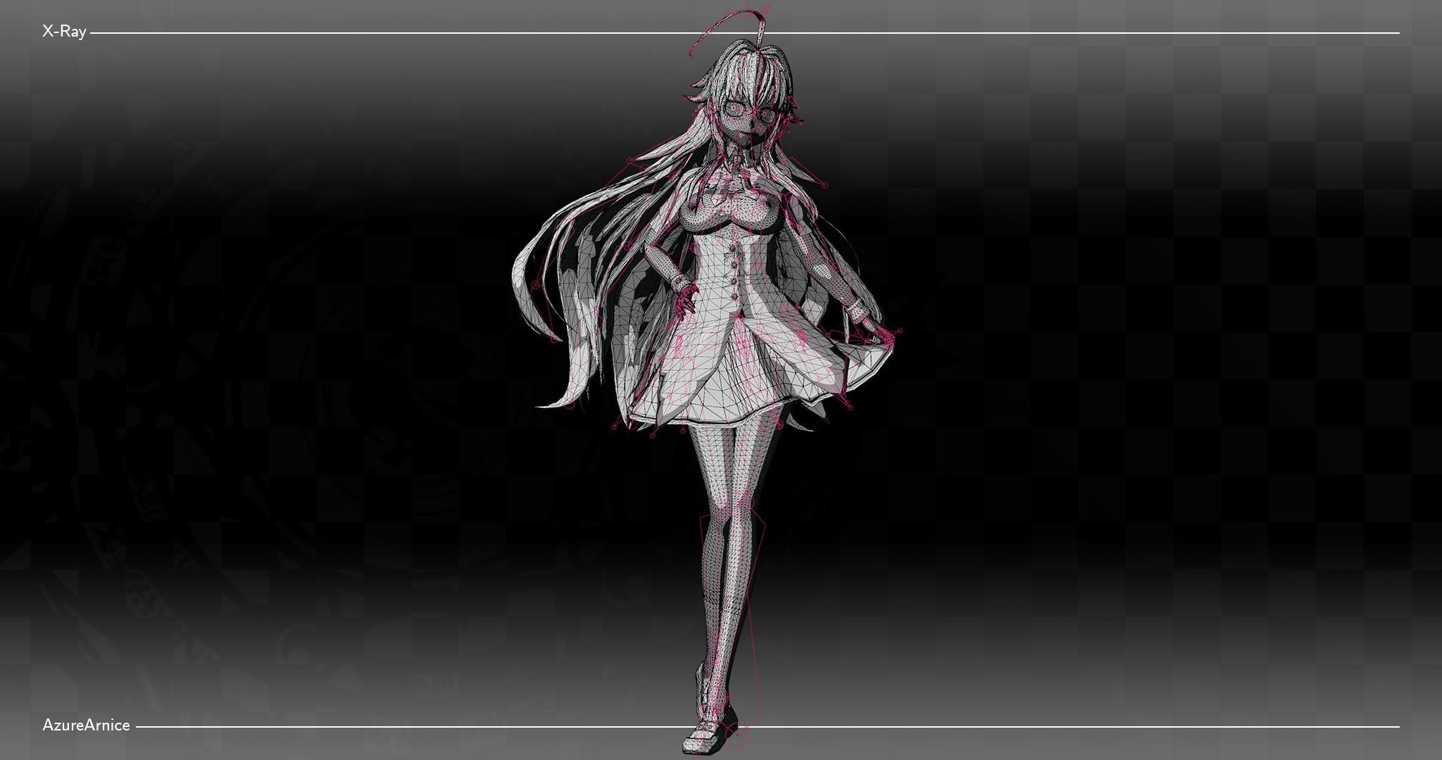 3D model Highschool DxD - Rias Gremory MMD Model DELUXE VR / AR / low ...