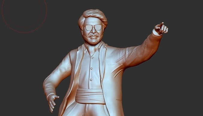 Rajinikanth 3D model 3D printable | CGTrader