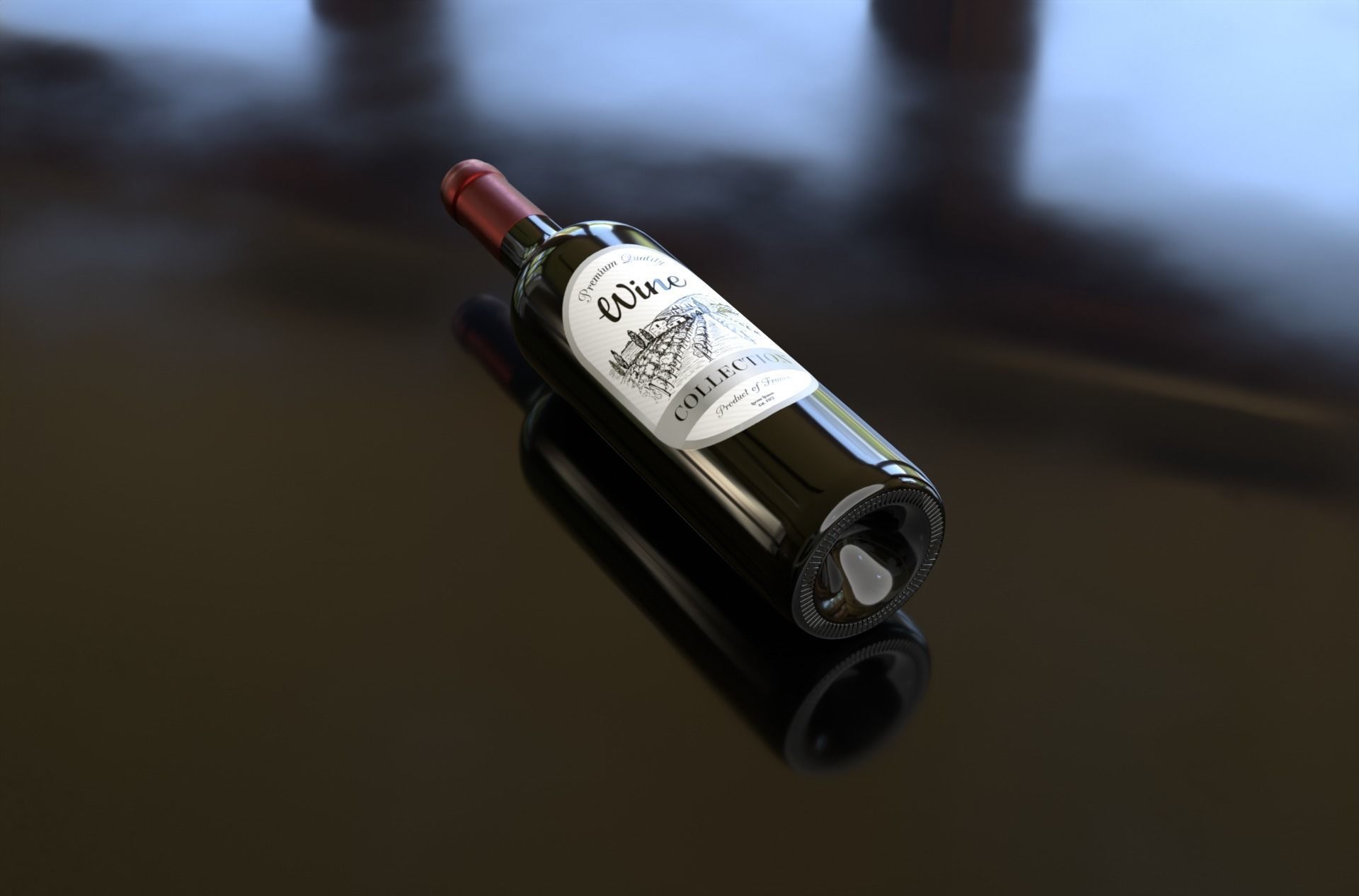 Collection of wine 3D model | CGTrader