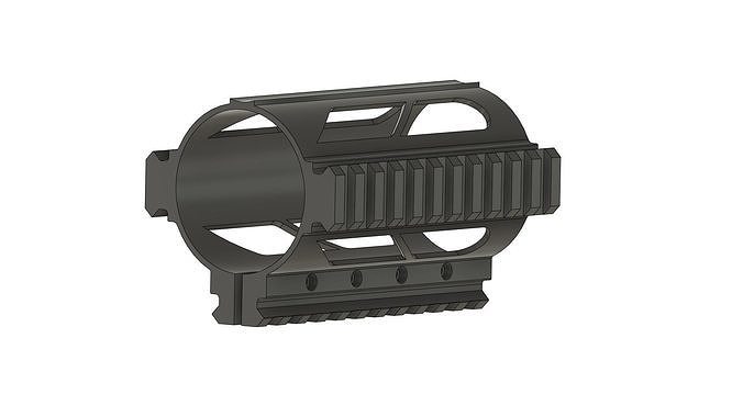 Picatinny Bottle Mount 3D model 3D printable | CGTrader