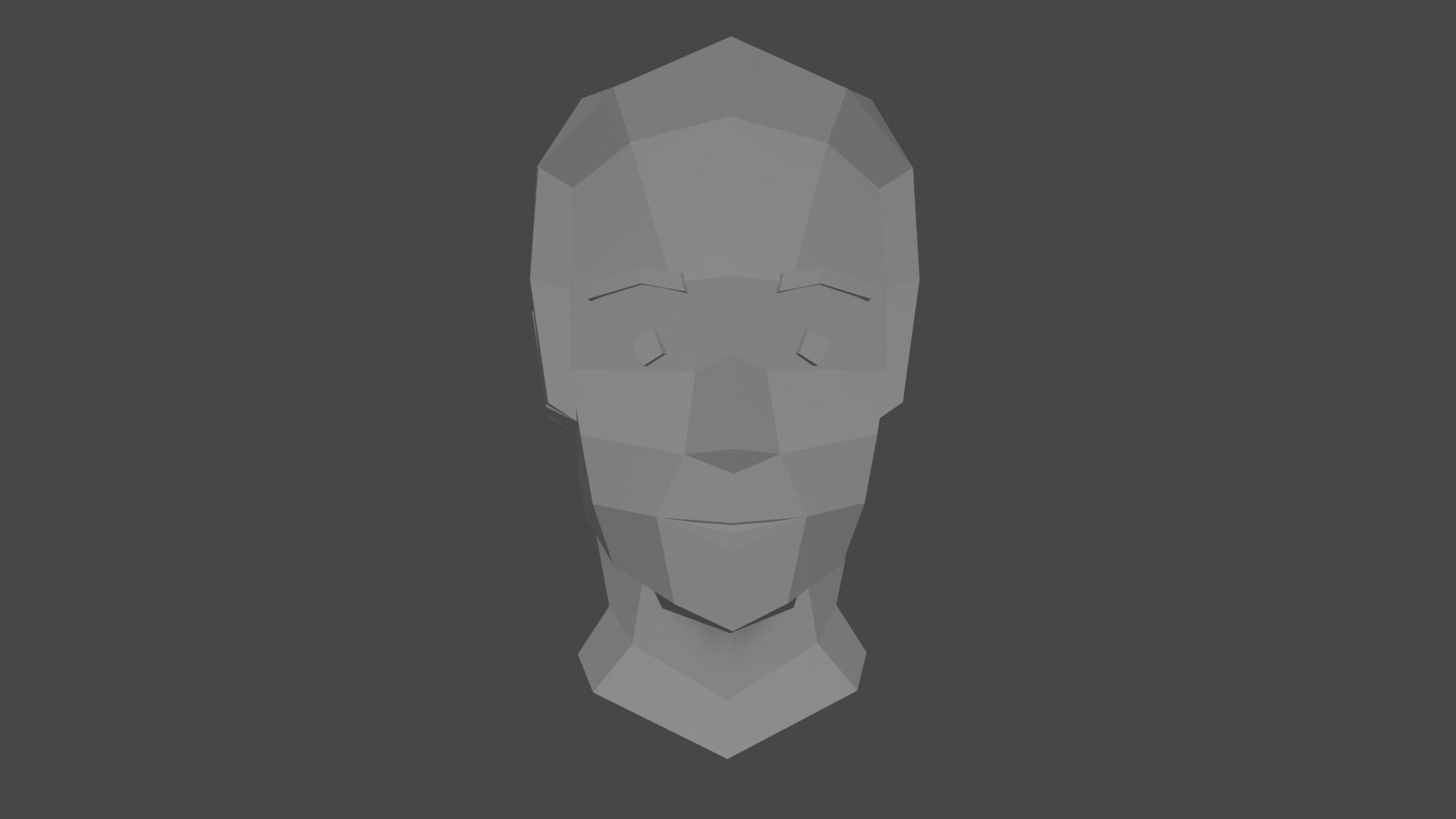 3D model Low-poly Head in low polygons VR / AR / low-poly | CGTrader