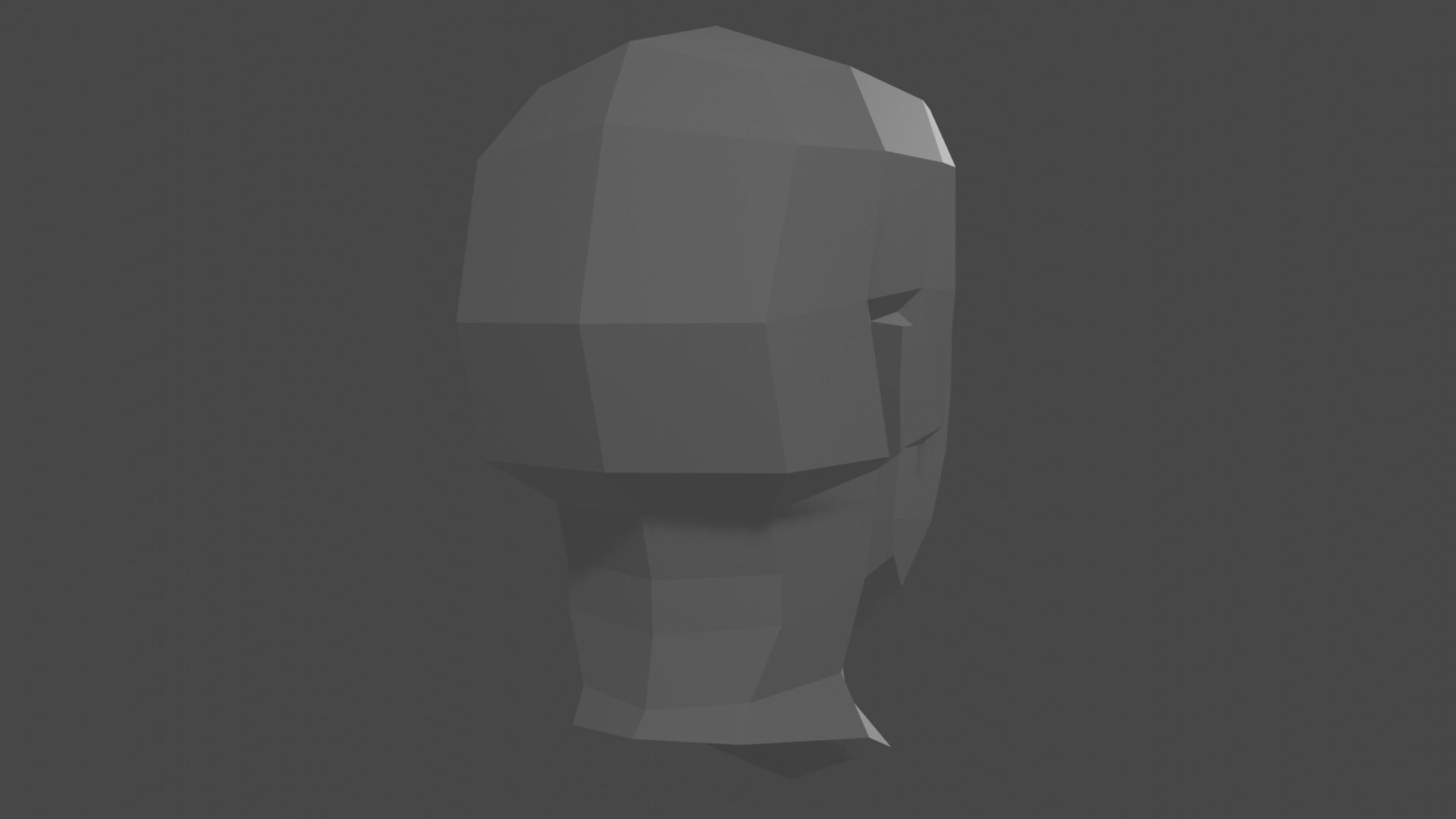 3D model Low-poly Head in low polygons VR / AR / low-poly | CGTrader