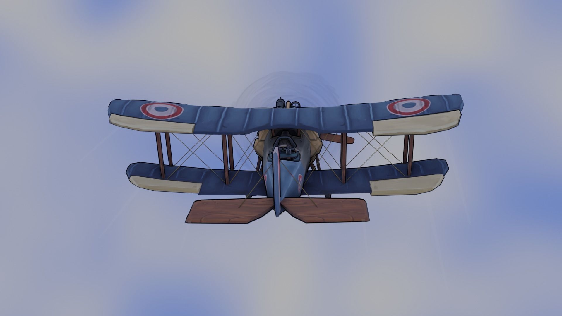 3D model Stylized WW1 Plane VR / AR / low-poly | CGTrader