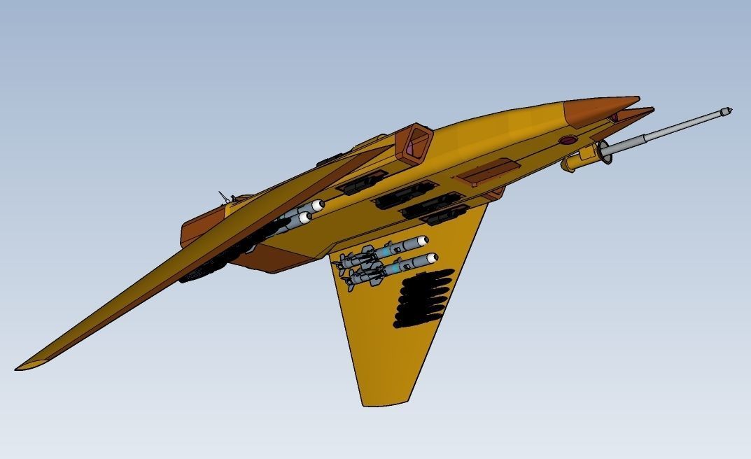 Armorer - interceptor fighter free 3D model | CGTrader
