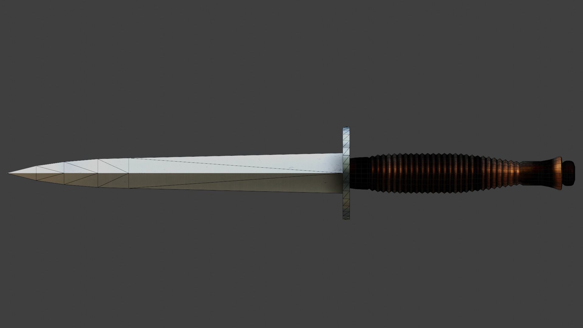 3D model Fairbairn-Sykes fighting knife VR / AR / low-poly | CGTrader