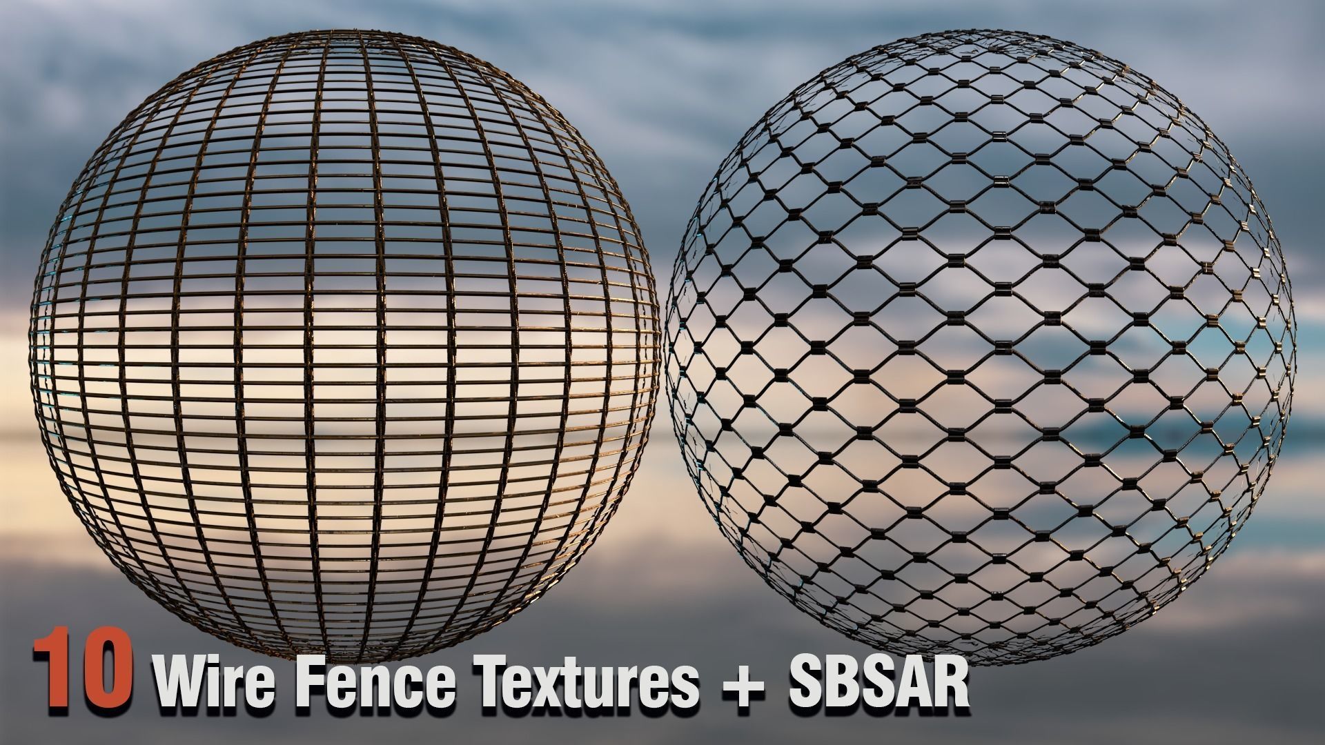 10 Wire Fence Textures -SBSAR Texture | CGTrader