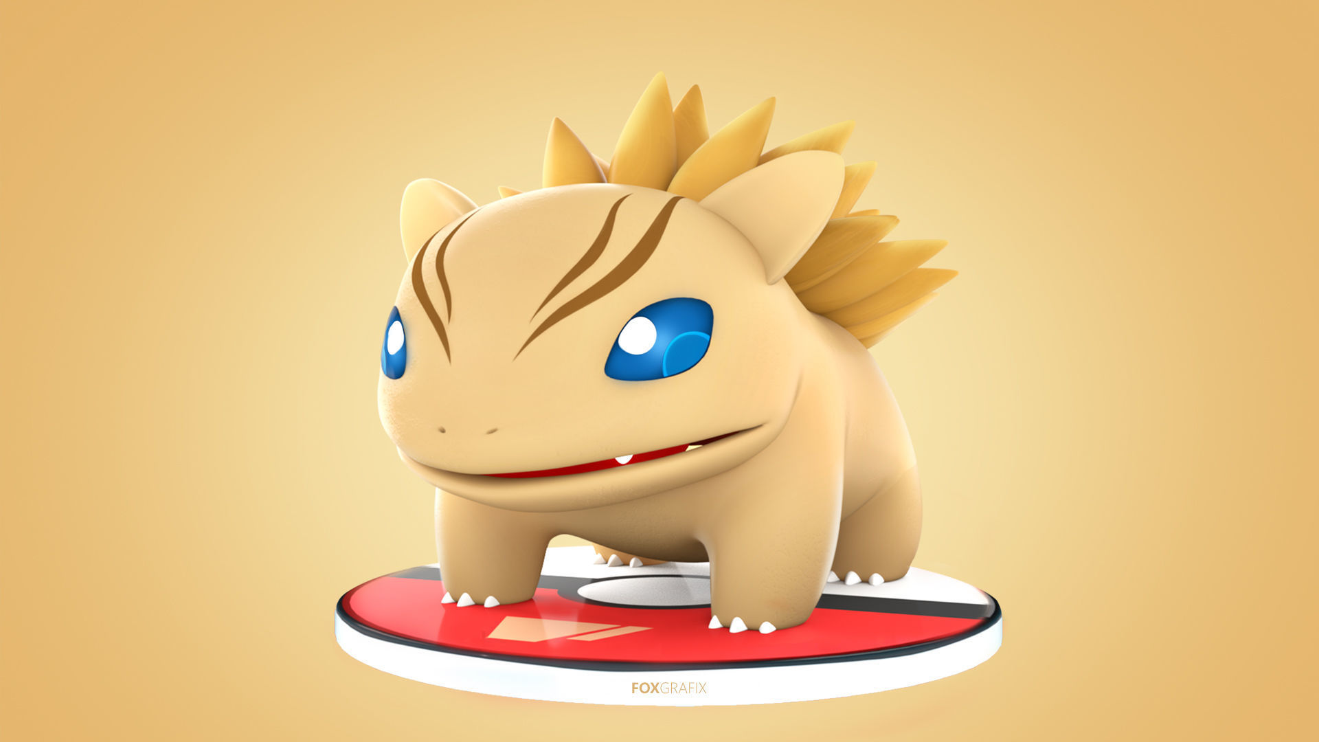 3D model Pokemon Bulbasaur Ground Concept VR / AR / low-poly | CGTrader