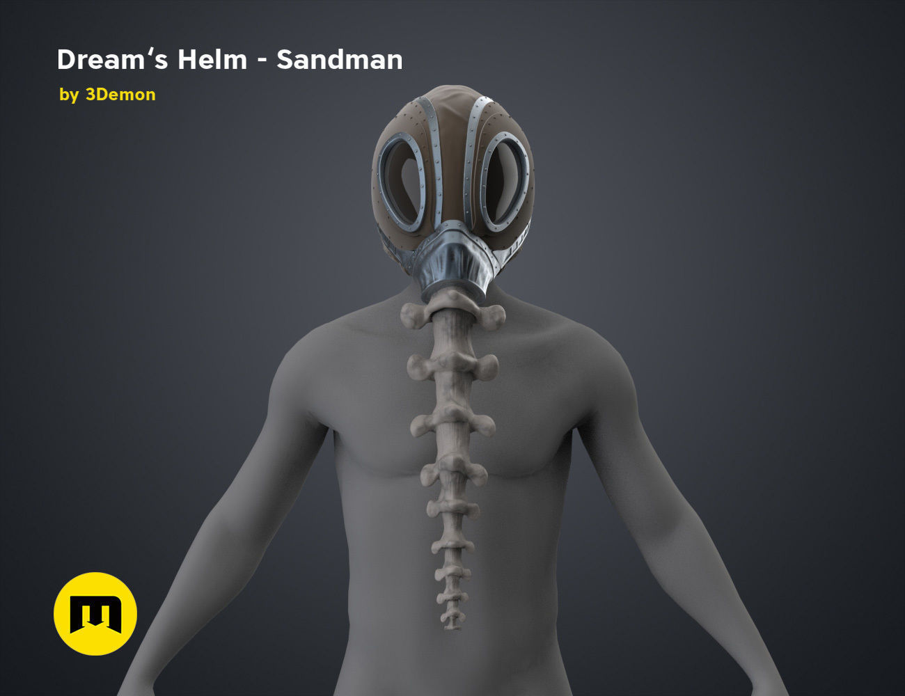 The Sandman helm 3D model 3D printable | CGTrader