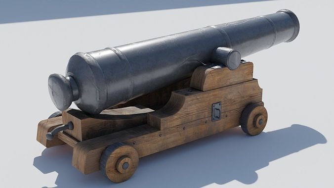 3D model Pirate cannon VR / AR / low-poly | CGTrader
