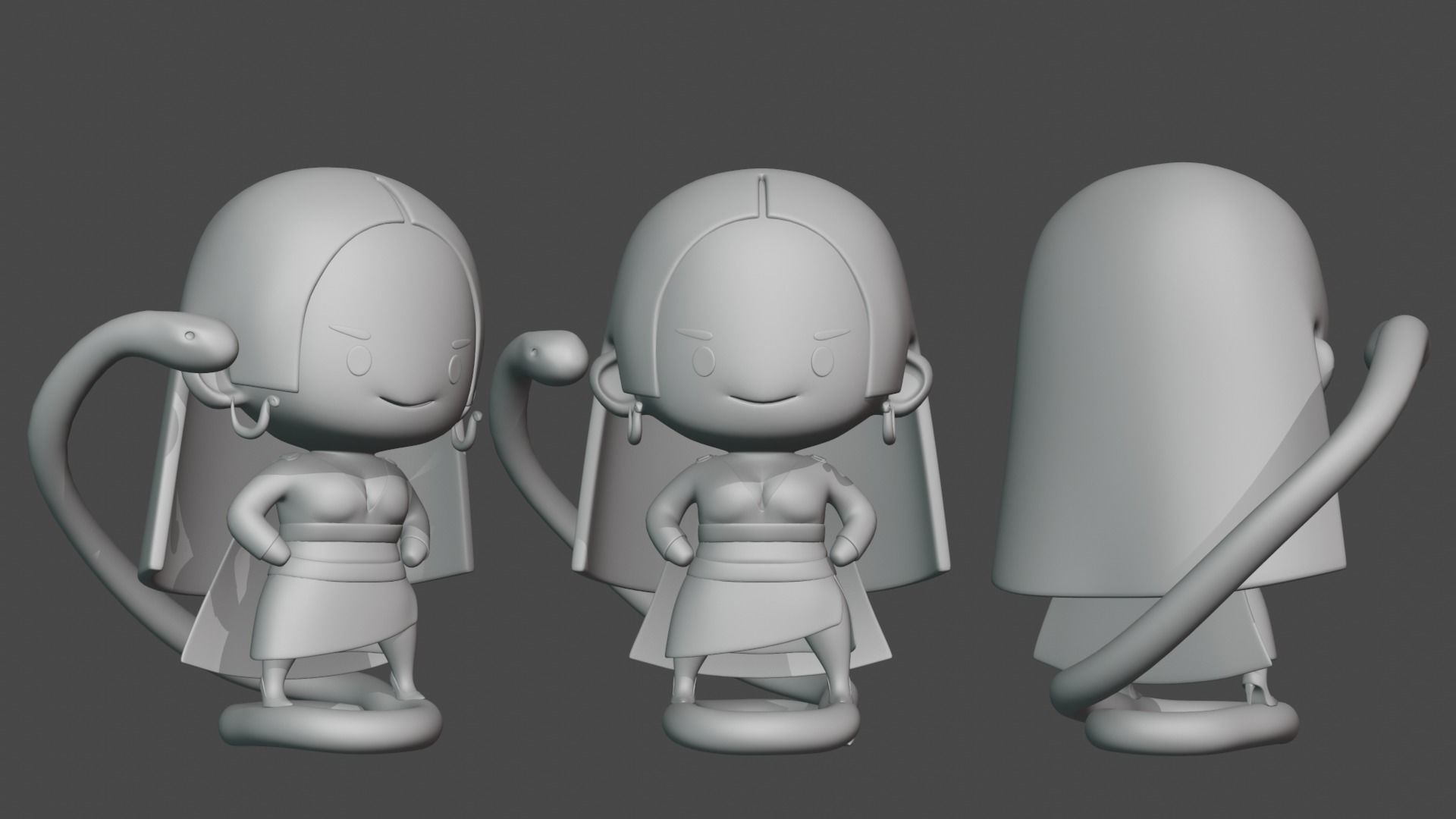 Boa Hancock Chibi - One Piece 3D model 3D printable | CGTrader