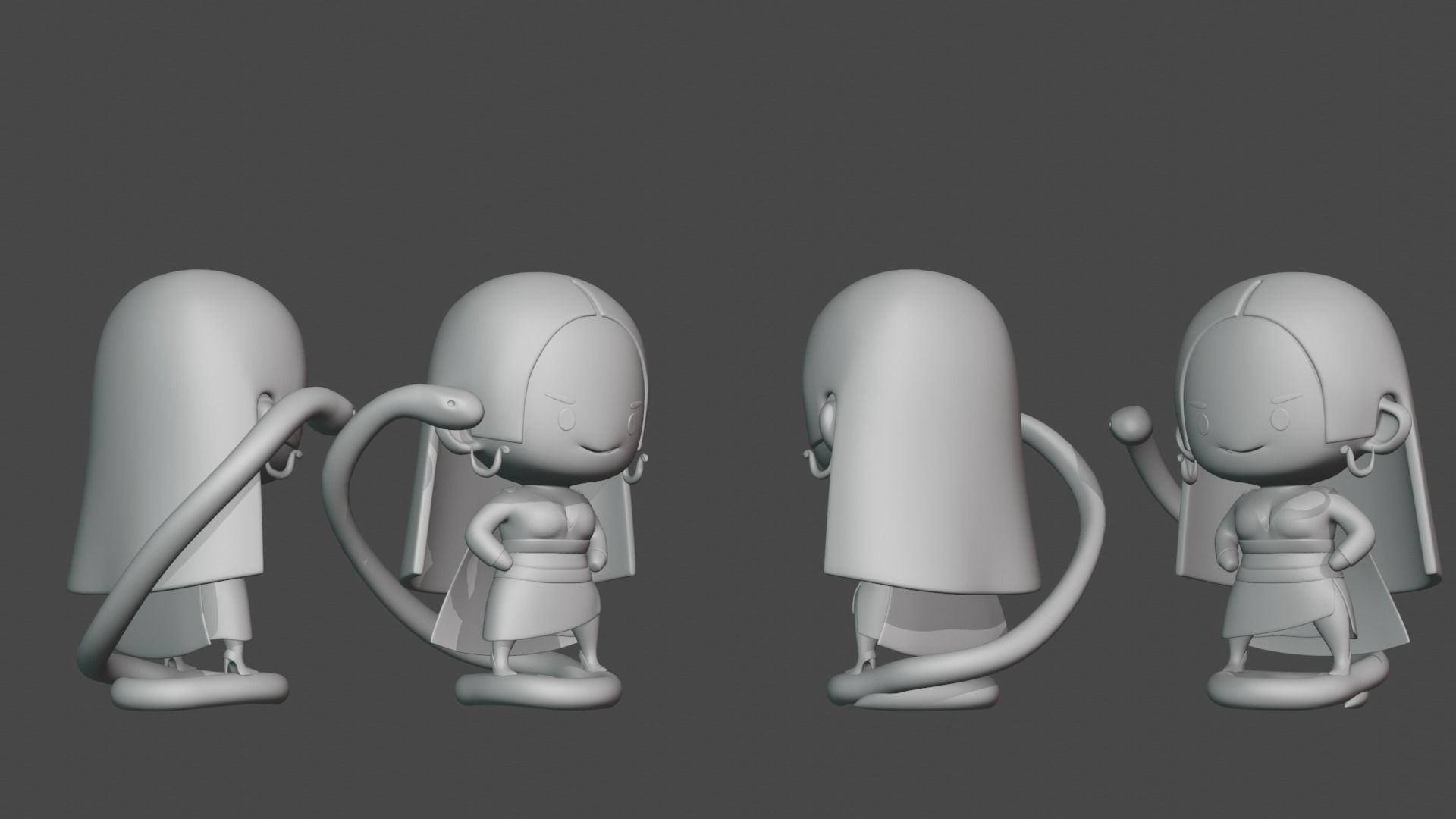 Boa Hancock Chibi - One Piece 3D model 3D printable | CGTrader