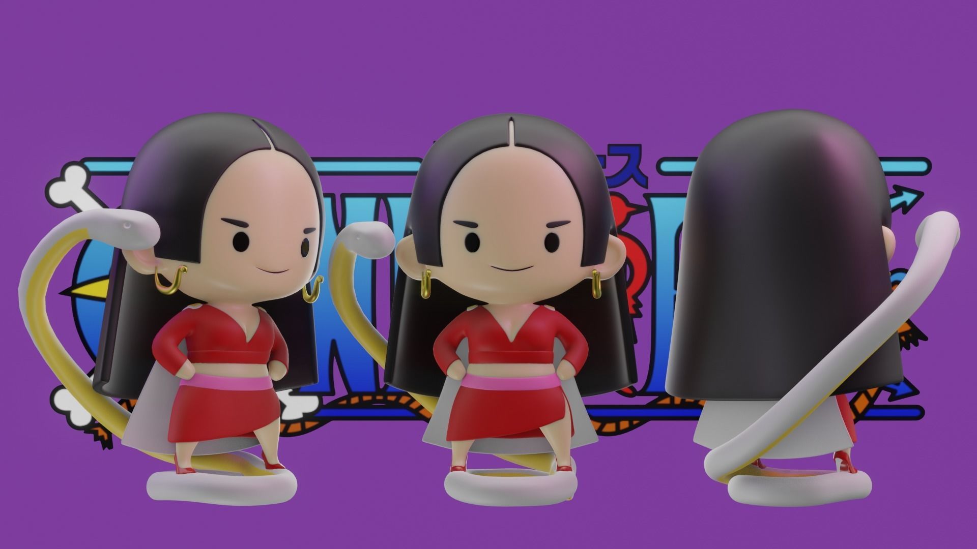 Boa Hancock Chibi - One Piece 3D model 3D printable | CGTrader