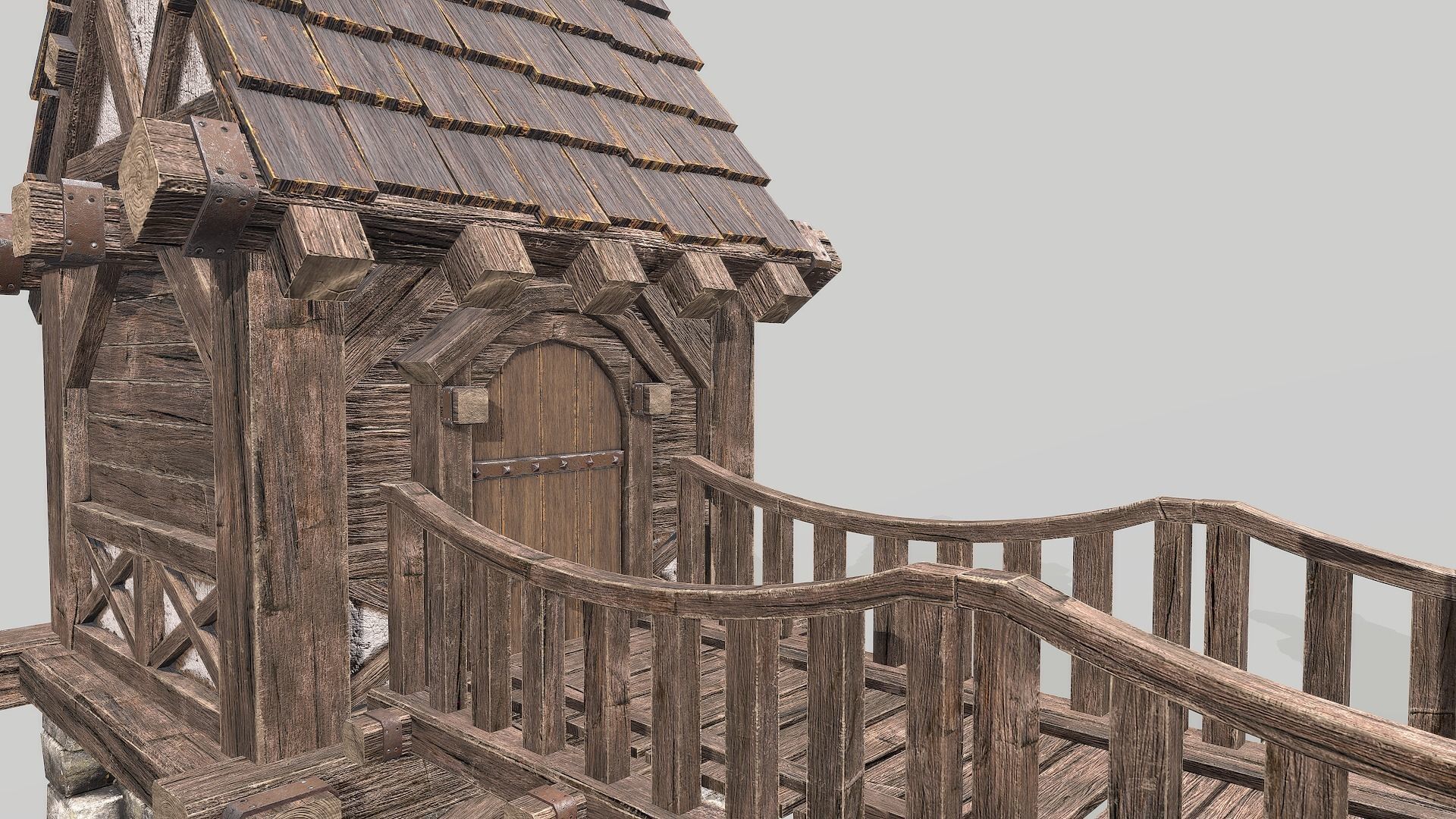 3D model Modular Medieval House VR / AR / low-poly | CGTrader