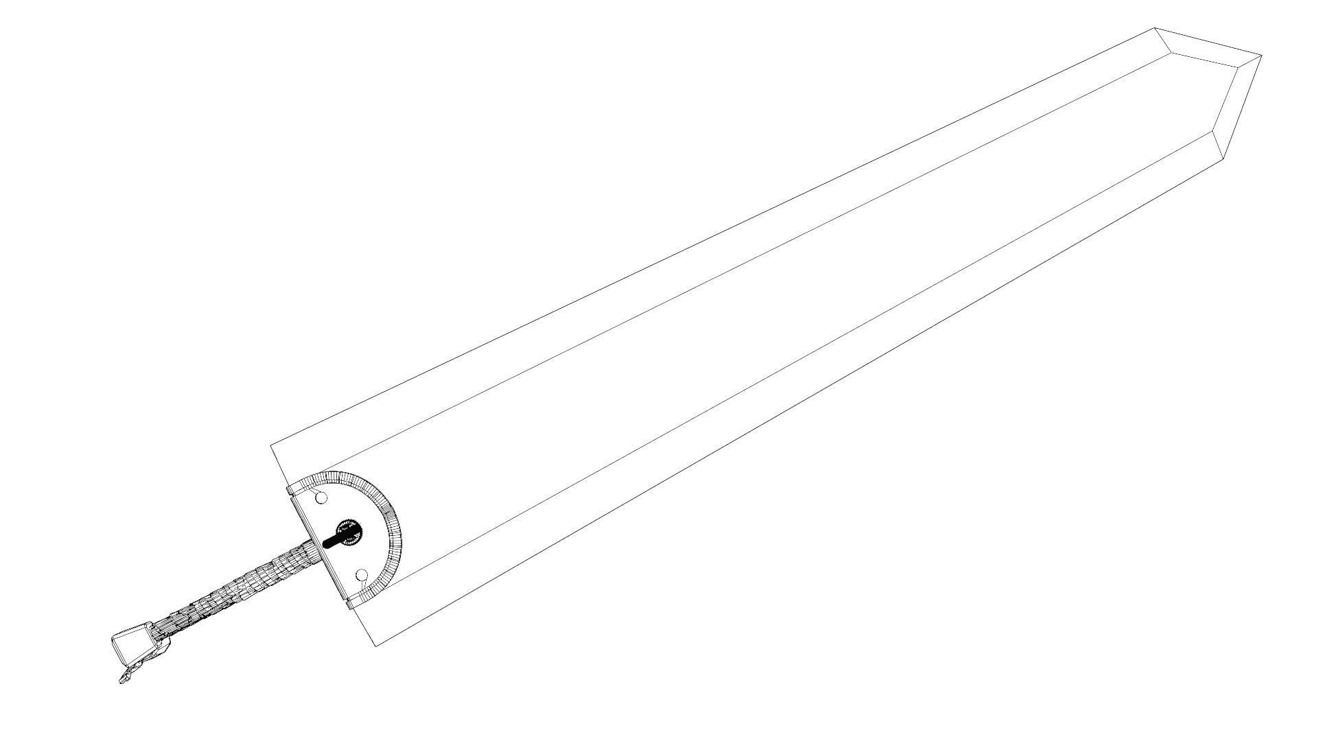 3D model Game ready Guts dragon slayer sword VR / AR / low-poly | CGTrader