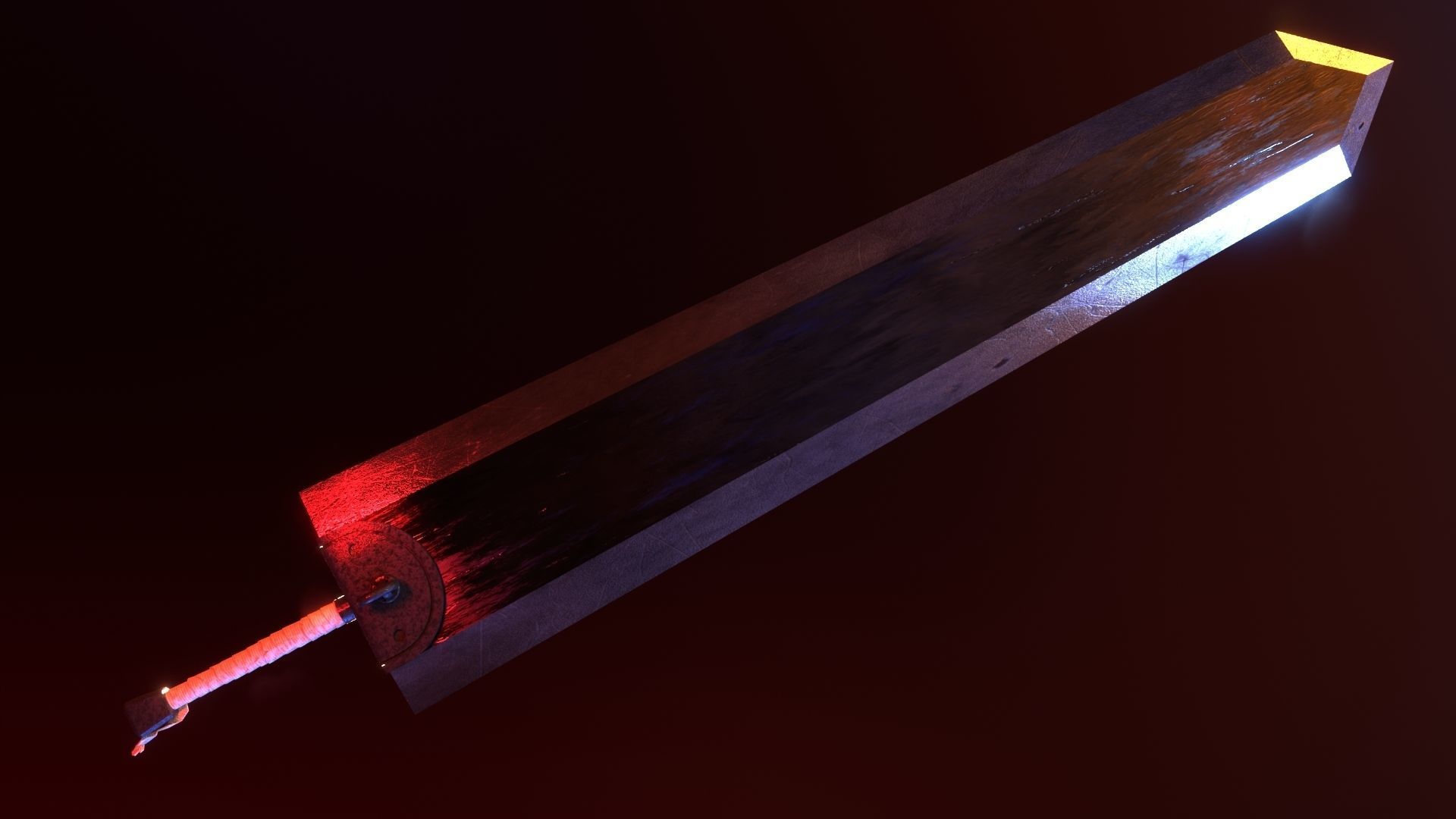 3D model Game ready Guts dragon slayer sword VR / AR / low-poly | CGTrader