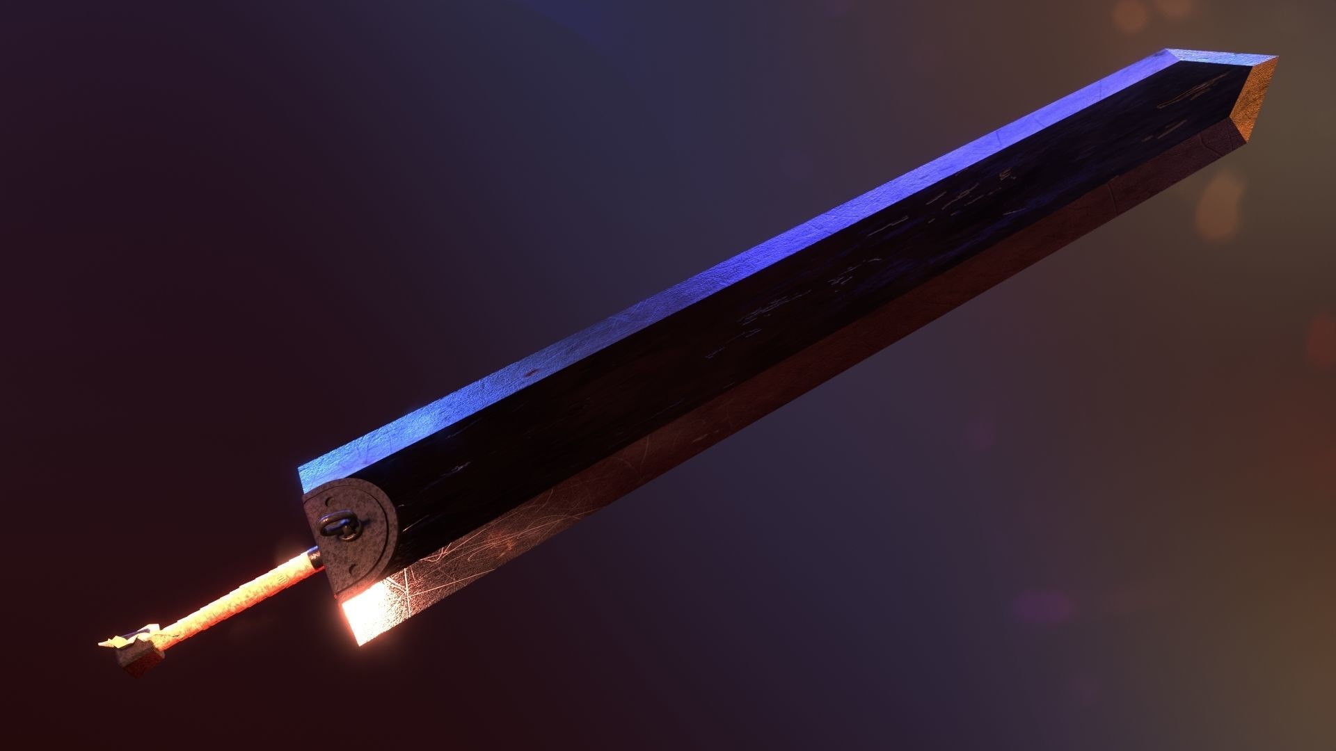 3D model Game ready Guts dragon slayer sword VR / AR / low-poly | CGTrader