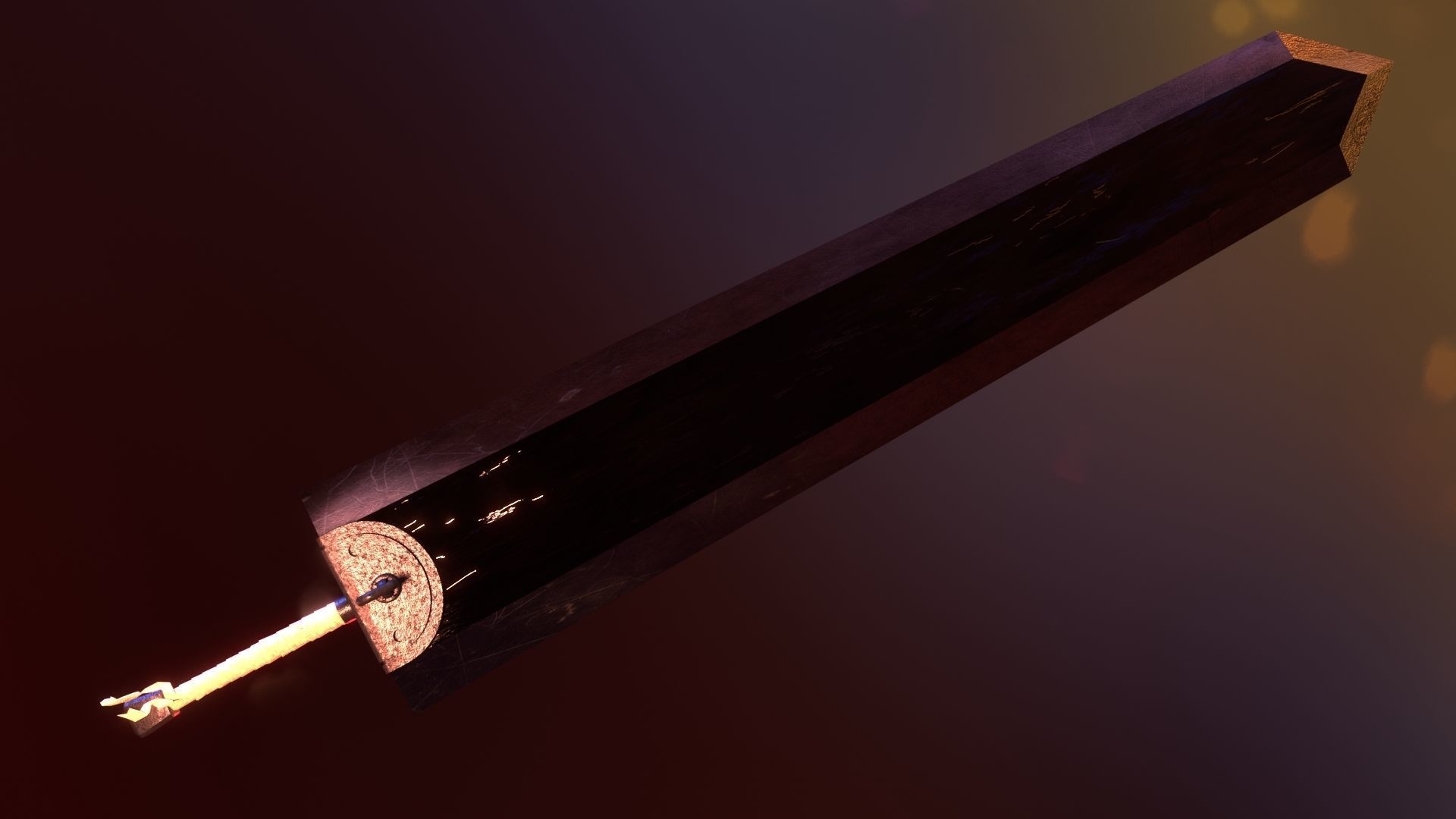 3D model Game ready Guts dragon slayer sword VR / AR / low-poly | CGTrader