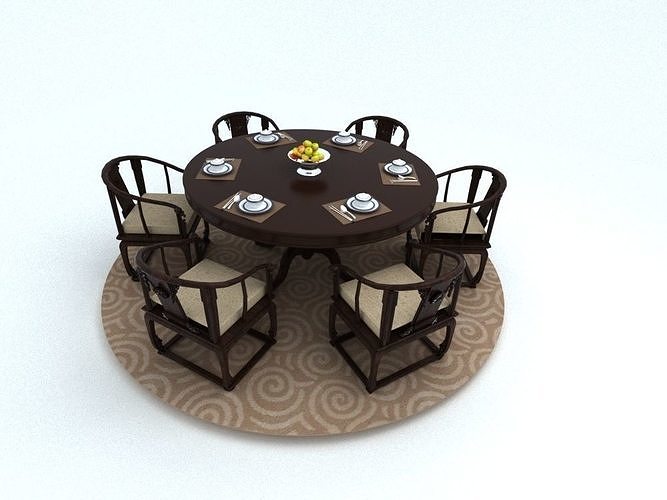 Small dining table 3D model | CGTrader