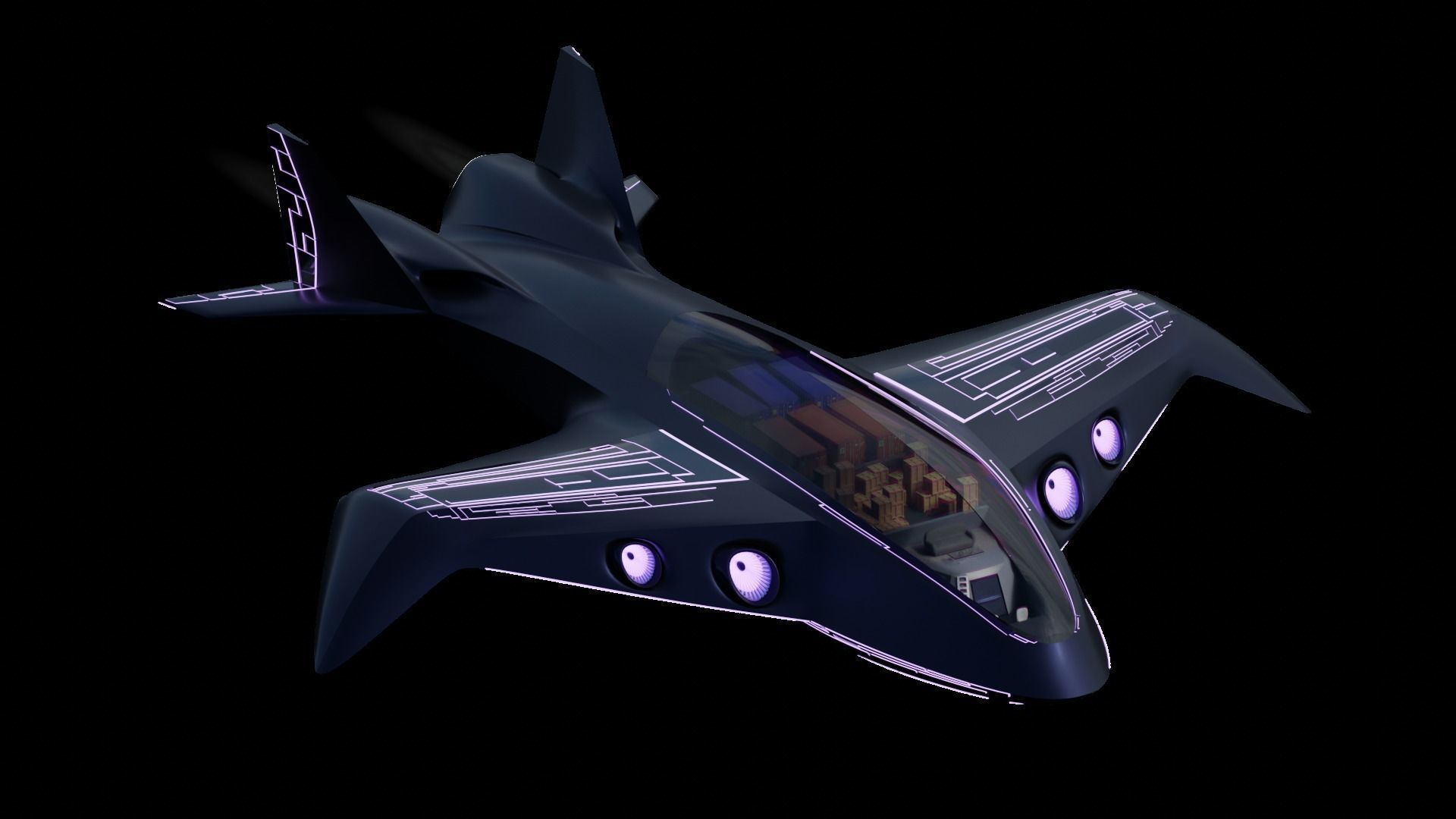 3D model Luxury Cargo Plane VR / AR / low-poly | CGTrader