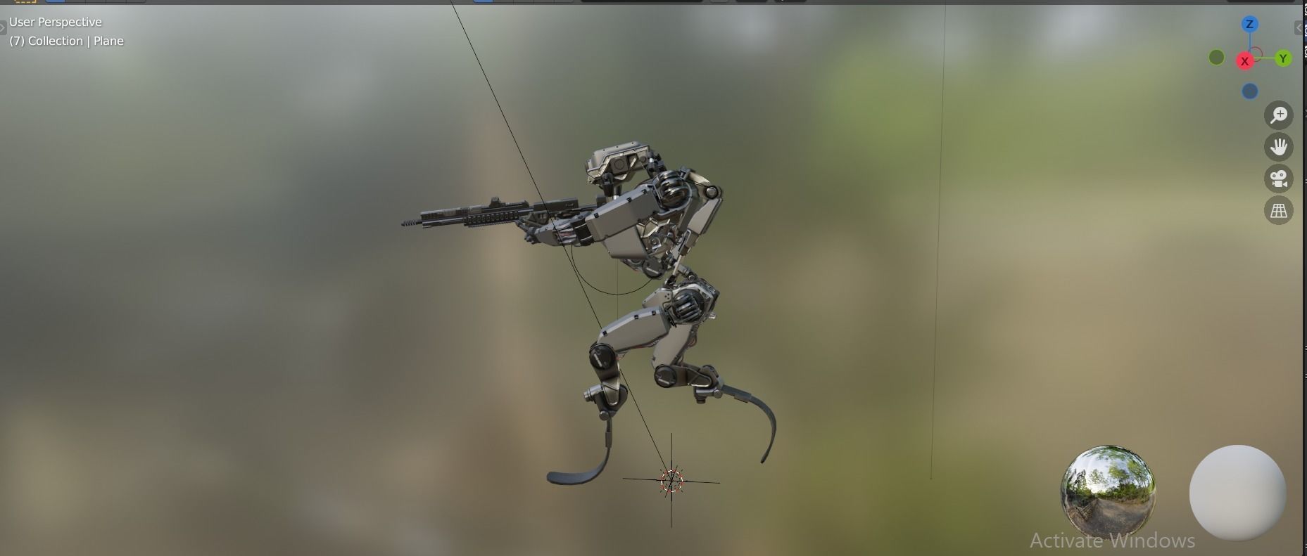 robot with bow and arrow 3D model 3D printable | CGTrader