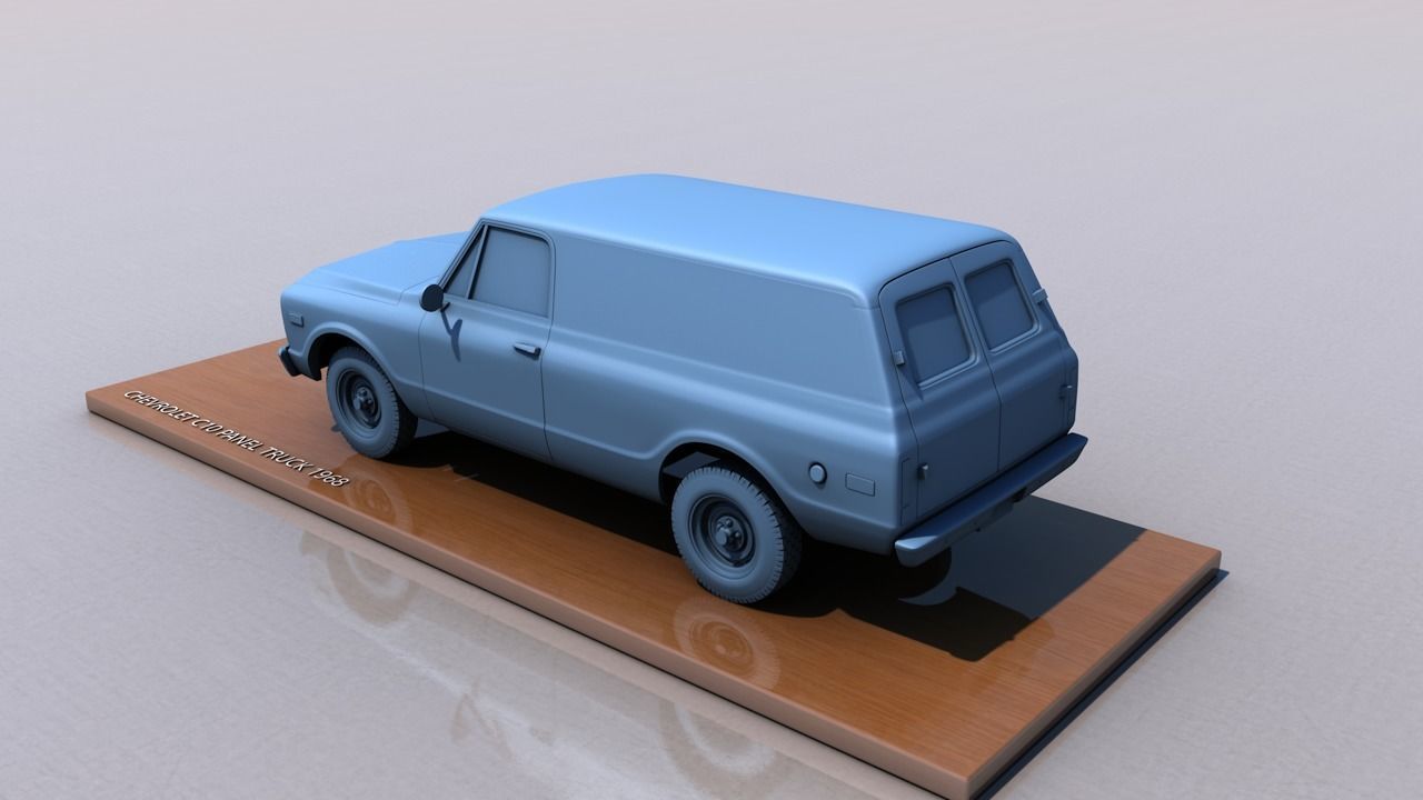 CHEVY C10 PANEL TRUCK 1968 3D model 3D printable | CGTrader